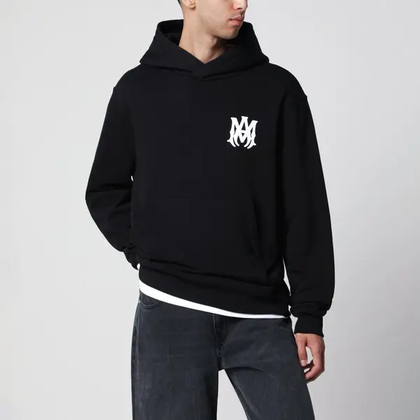 Amiri Hoodie With Logo - Black