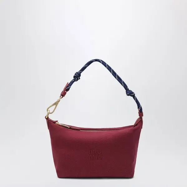 Miu Miu Cherry/baltic Gabardine Pouch - Red