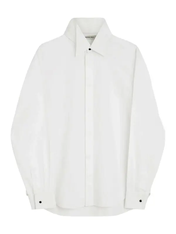 Phoebe Philo Cotton Tuxedo Shirt - White