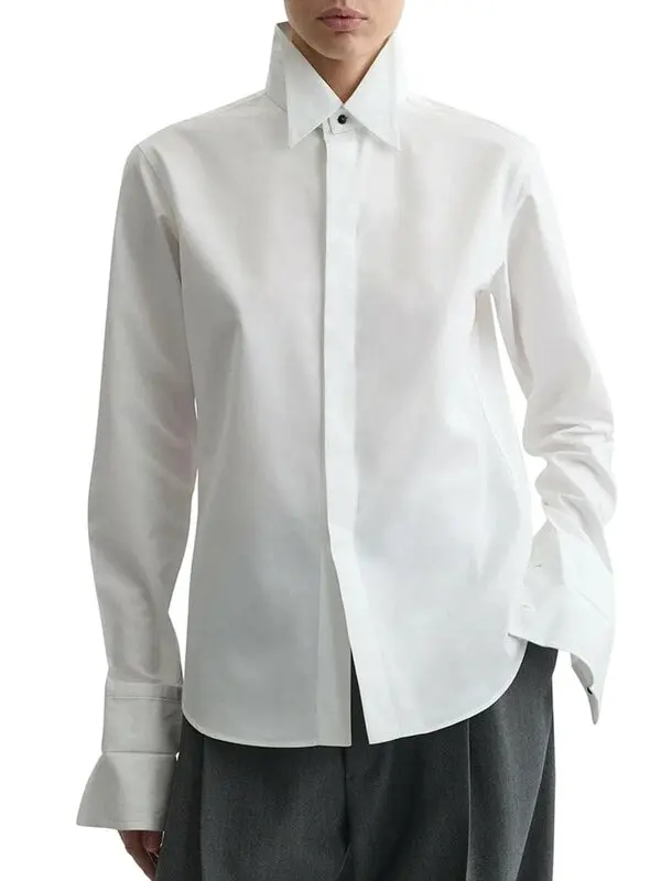 Phoebe Philo Cotton Tuxedo Shirt