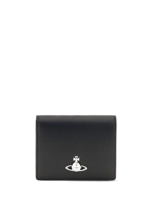 VIVIENNE WESTWOOD Orb Leather Wallet - Black