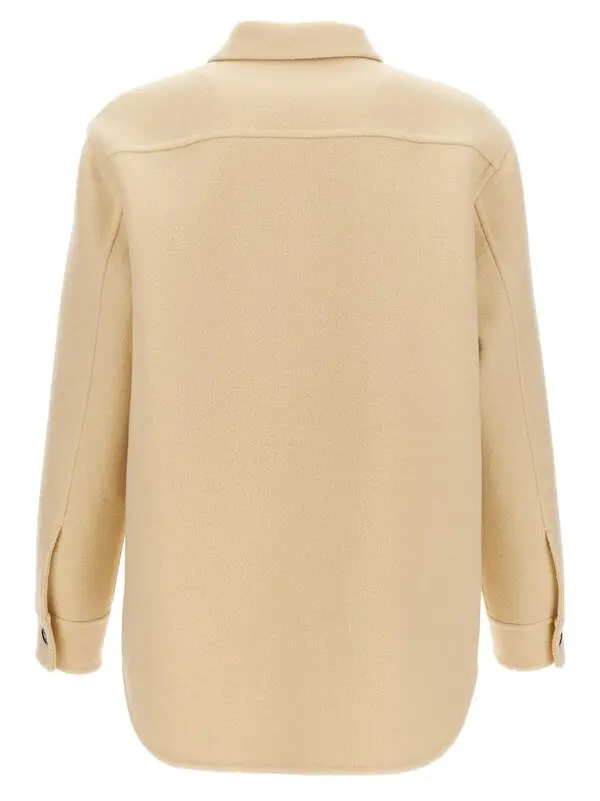 JIL SANDER Virgin Wool Coat - Cream