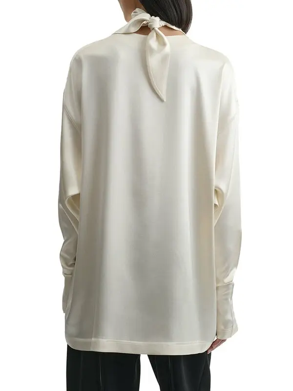 Phoebe Philo Silk Knot Neck Top