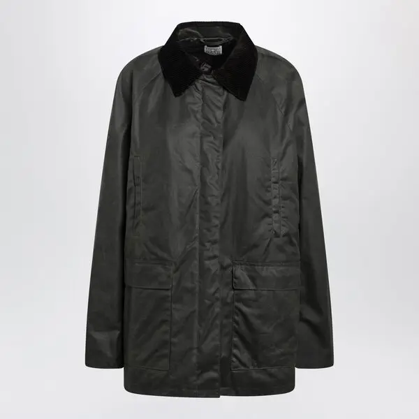TOTEME Forest Waxed Cotton Country Jacket - Green