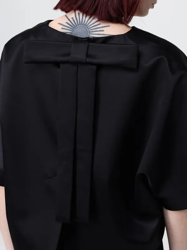 Max Mara Short Satin Jacket With Back Bow