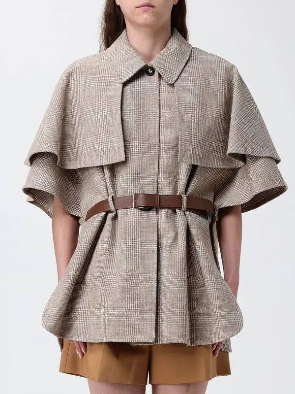 Max Mara Tartan Cotton Cape