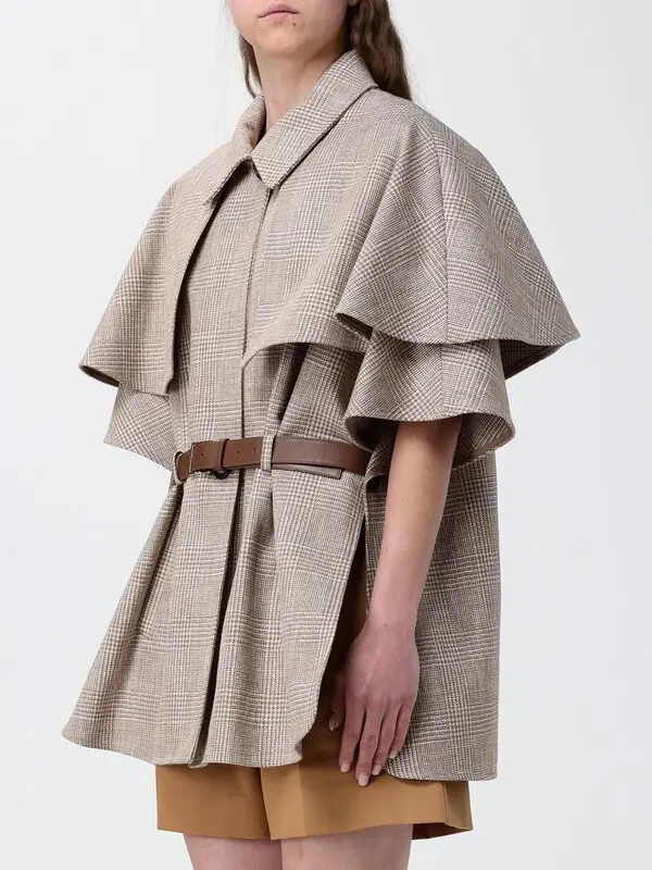 Max Mara Tartan Cotton Cape