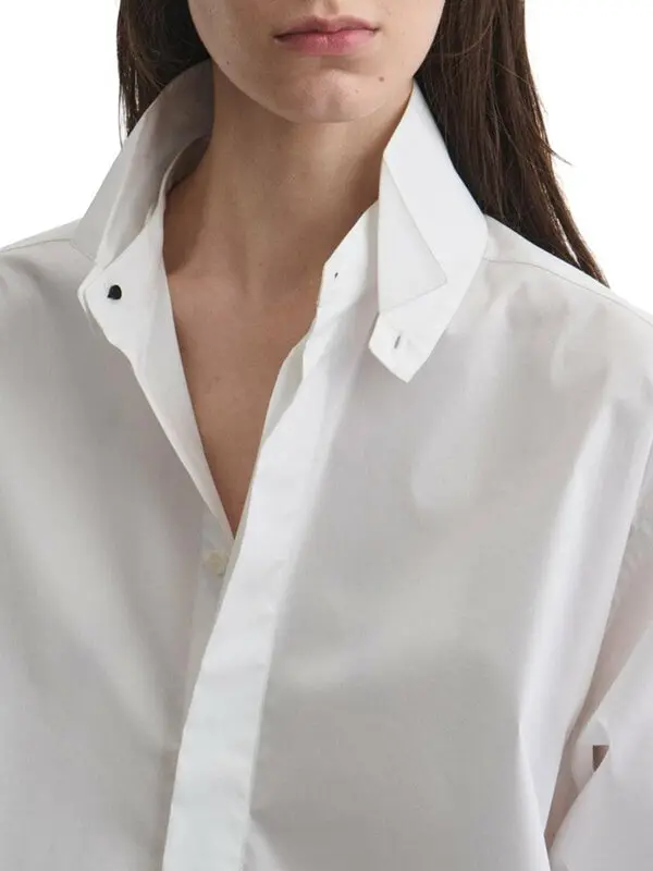 Phoebe Philo Custom Cotton Tuxedo Shirt