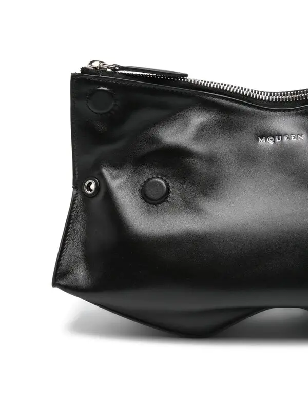 Alexander McQueen Leather Manta Clutch