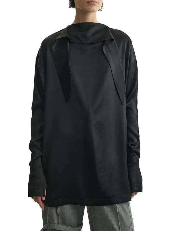 Phoebe Philo Silk Knot Neck Top