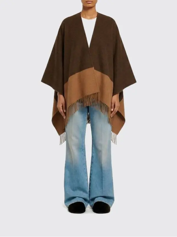 Gucci Wool And Cashmere Cape - Brown