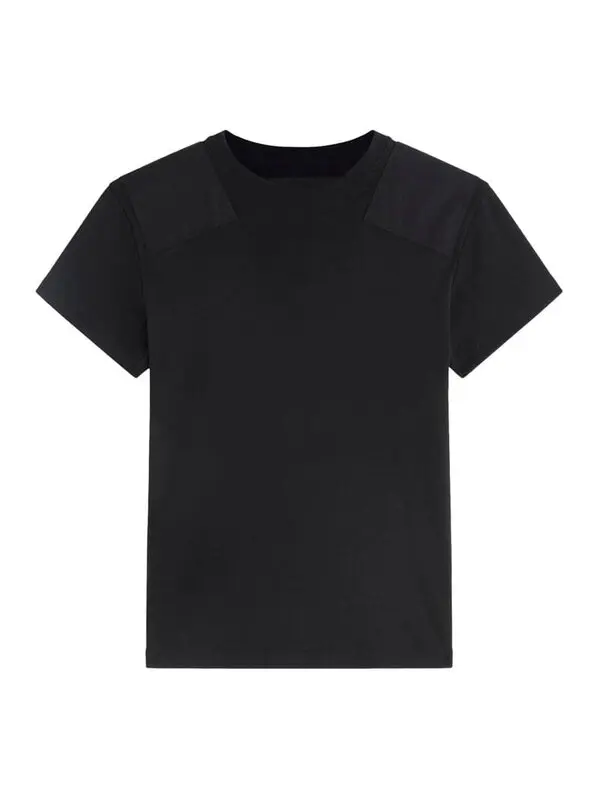 Phoebe Philo Cotton Patched T-shirt - Black