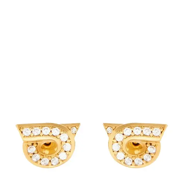 FERRAGAMO Gancini Crystals Earrings