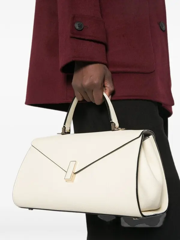 VALEXTRA Iside Editor Leather Tote Bag - Multicolor