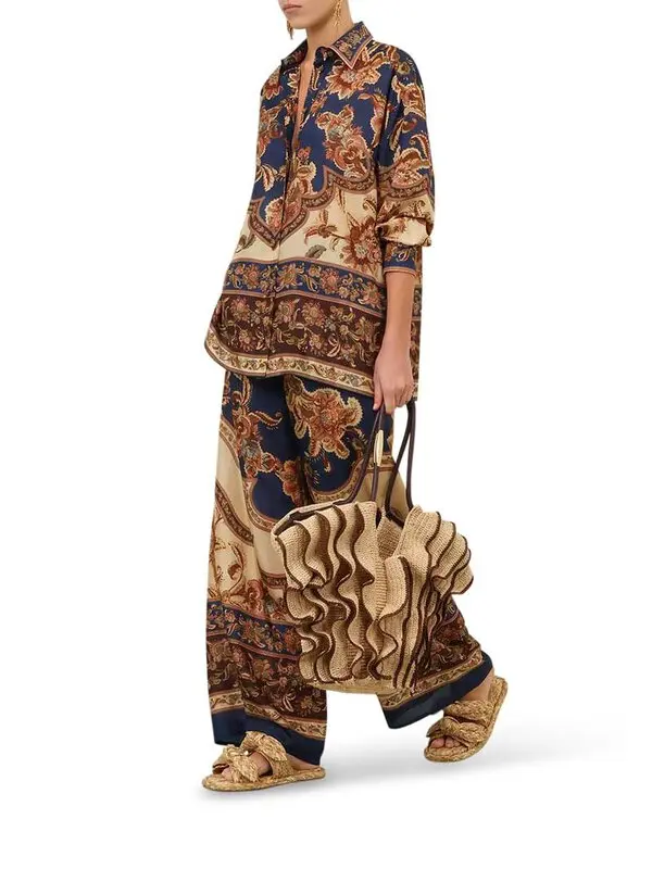 Zimmermann Aster Printed Silk Shirt