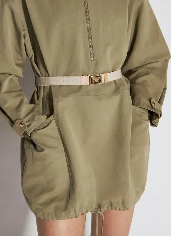 Prada Half-zip Long Sleeve Dress