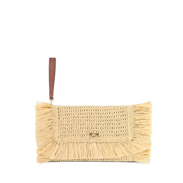 ANYA HINDMARCH Neutrals Clutch Bags - Cream