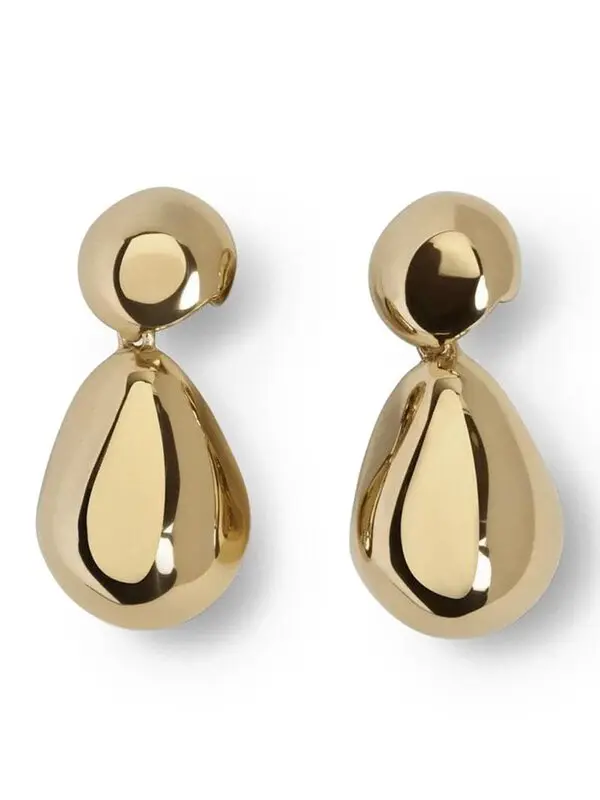 Phoebe Philo Double Ball Earrings - Gold