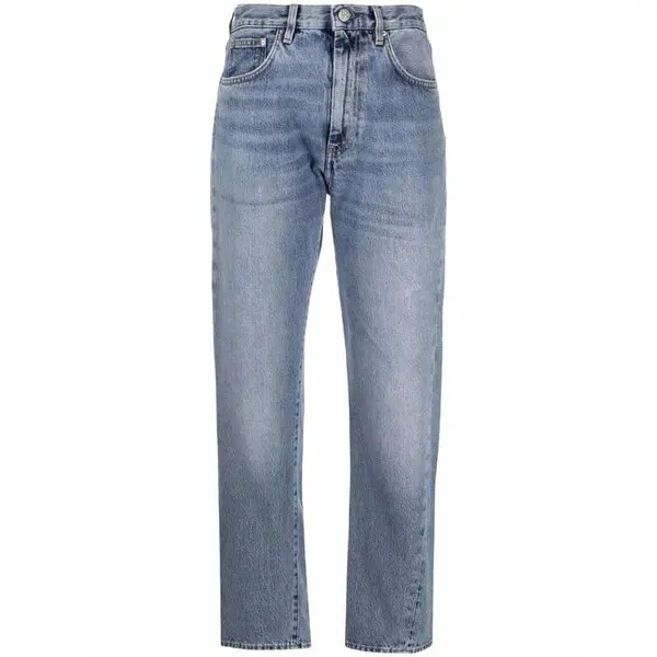 TOTEME Cropped Denim Jeans - Blue