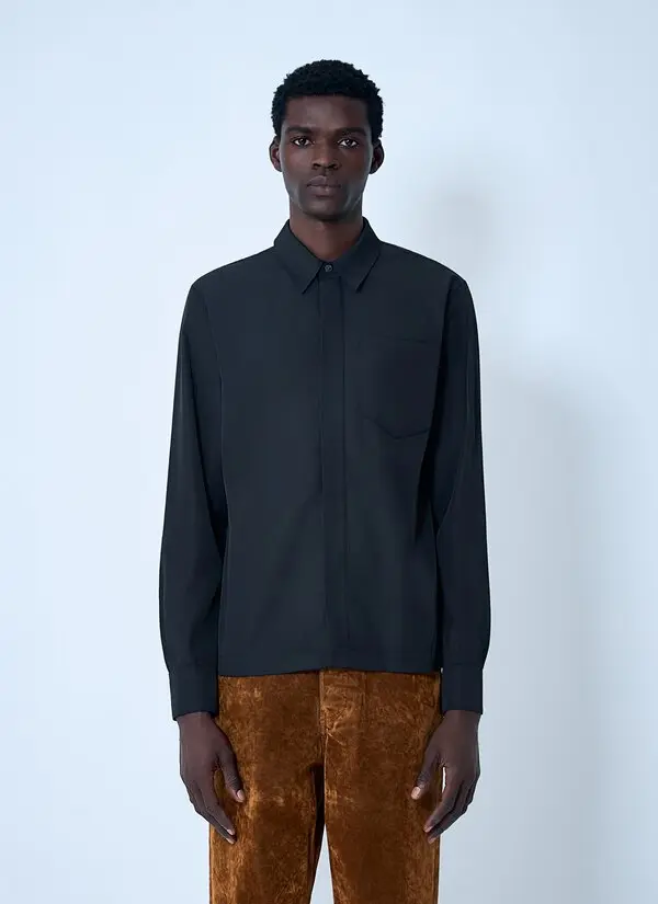 Dries Van Noten Nylon Shirt - Black