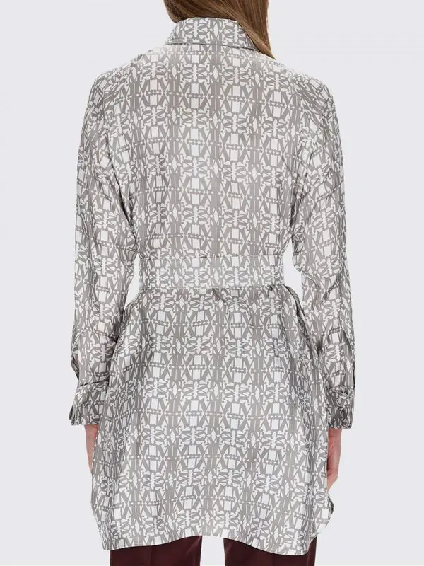 Max Mara Printed Silk Dress - Cream