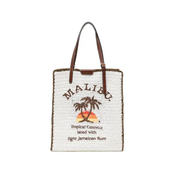 ANYA HINDMARCH Raffia Tote - Cream