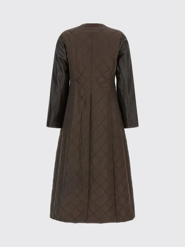 Max Mara Quilted Long Jacket - Green
