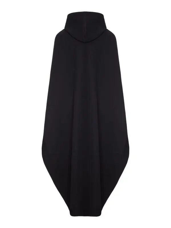 Balenciaga Oversized Asymmetric Hooded Sweatshirt Cape
