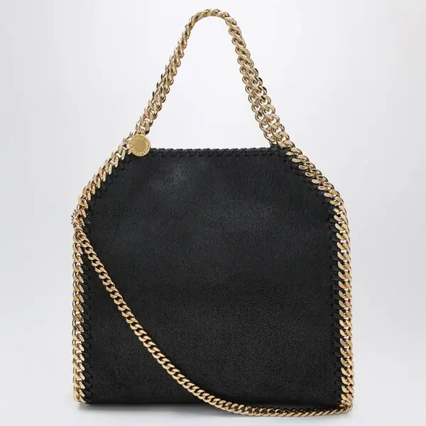 Stella McCartney Gold Falabella Mini Tote Bag - Black