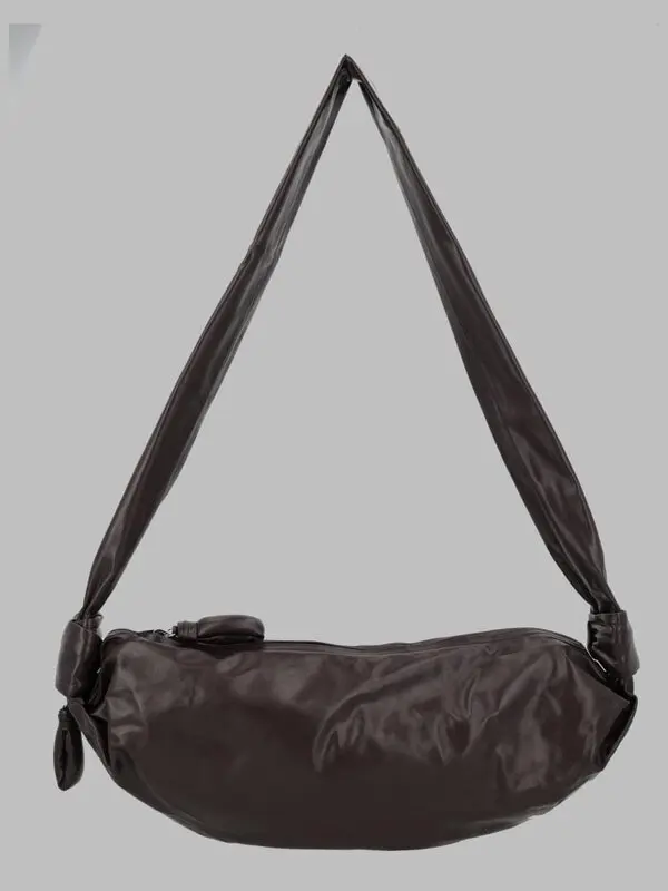 LEMAIRE Cow Leather Crossbody Bag - Brown