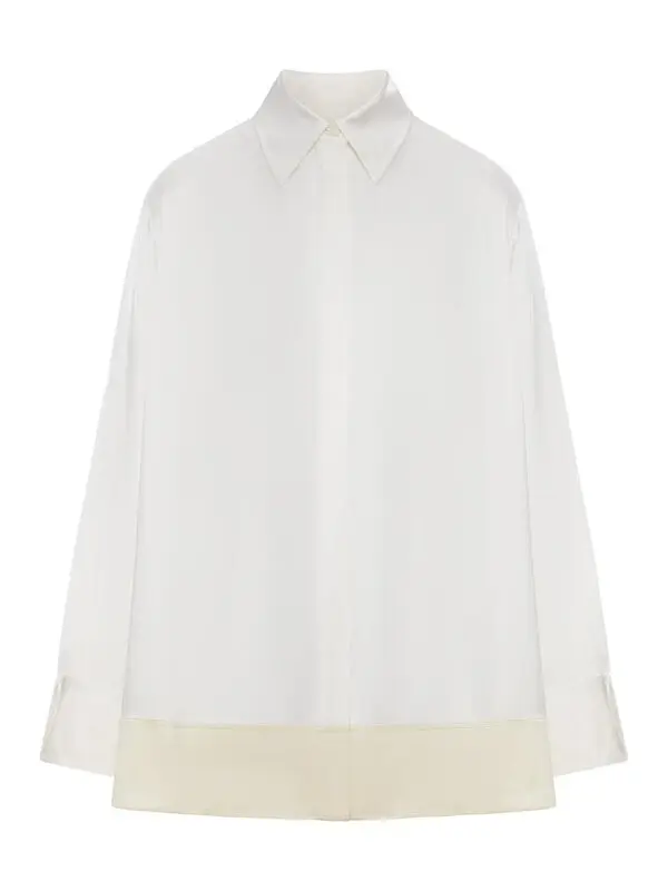 TOTEME Fluid Tuxedo Shirt - White