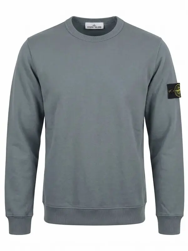 Stone Island Organic Cotton Fleece Sweatshirt - Multicolor