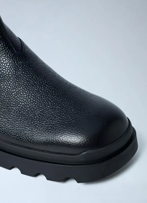 Prada Stamped Leather Boots
