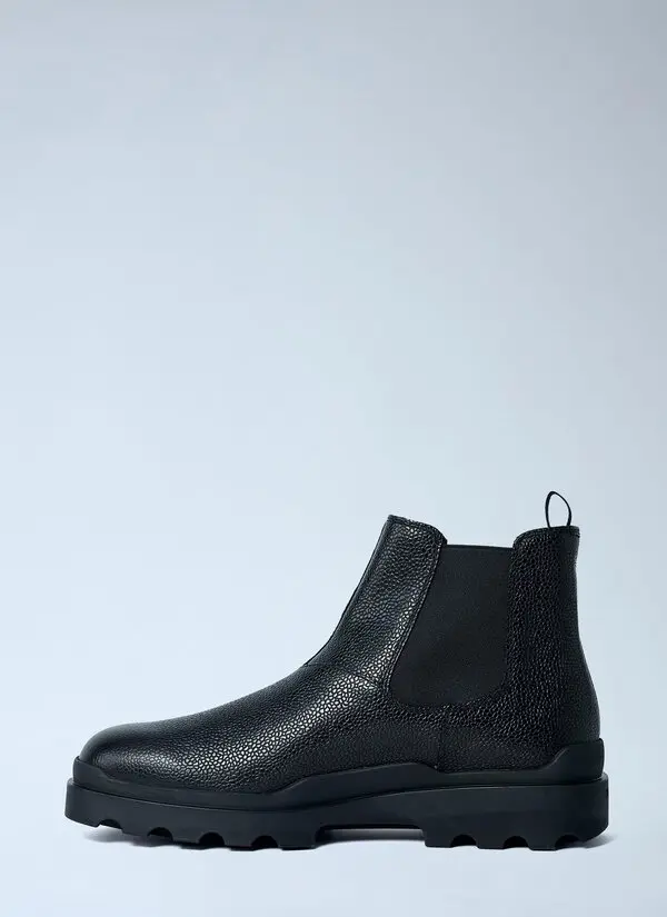 Prada Stamped Leather Boots