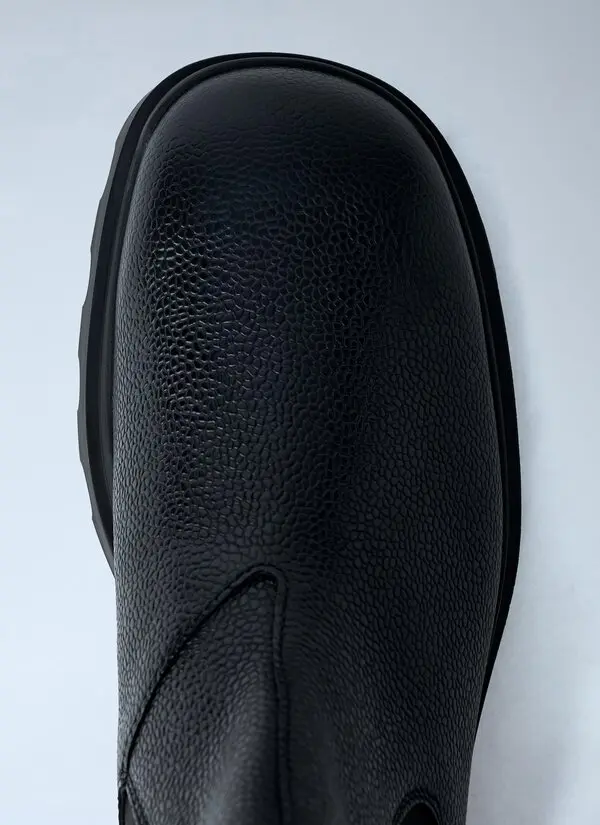 Prada Stamped Leather Boots