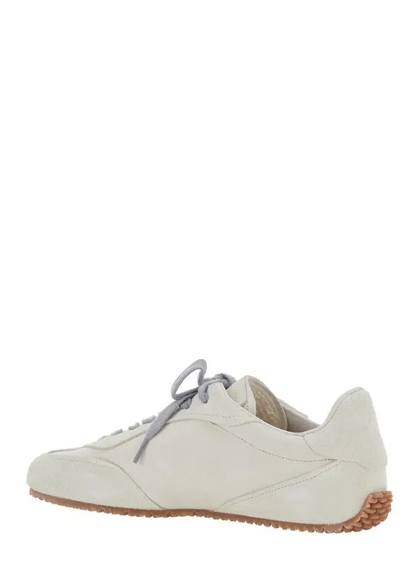 Axel Arigato Daze' White Low Top Sneakers With Contrasting Laces And Logo Patch On The Tongue In Leather For - Multicolor