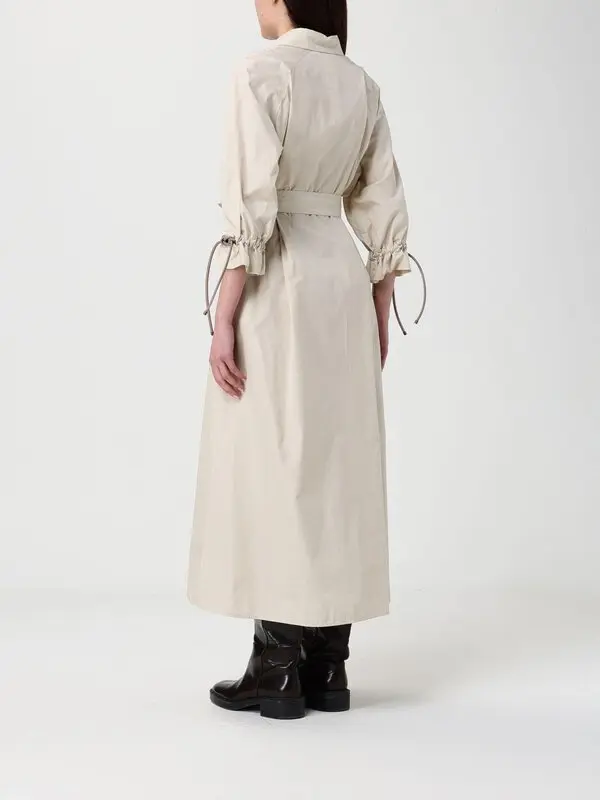 Max Mara Midi Cotton Chemisier Dress - Brown