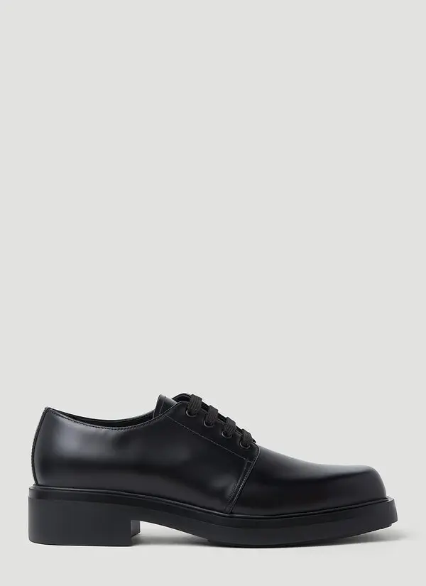 Prada Brushed Leather Derby Shoes