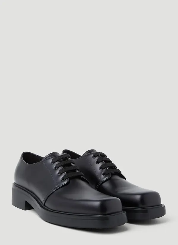 Prada Brushed Leather Derby Shoes