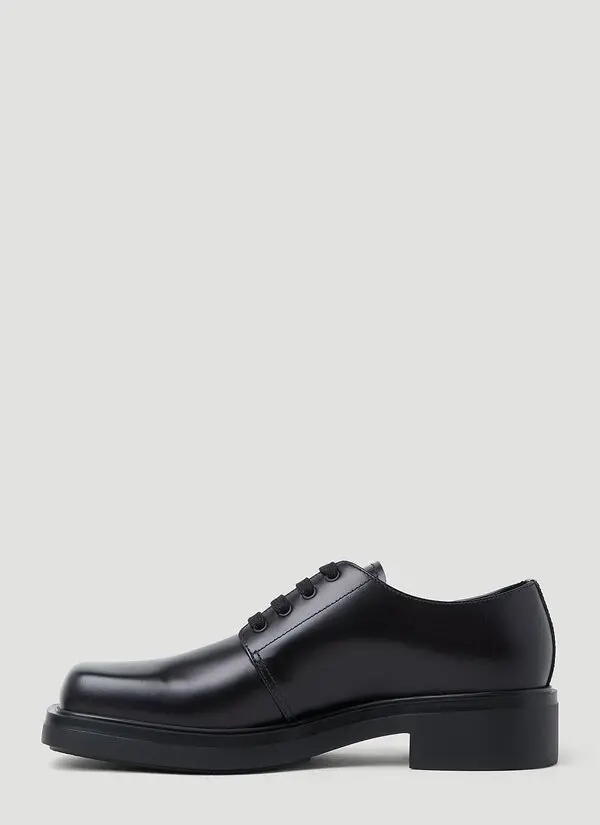 Prada Brushed Leather Derby Shoes