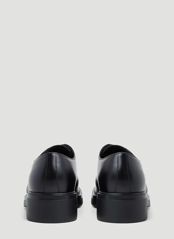 Prada Brushed Leather Derby Shoes