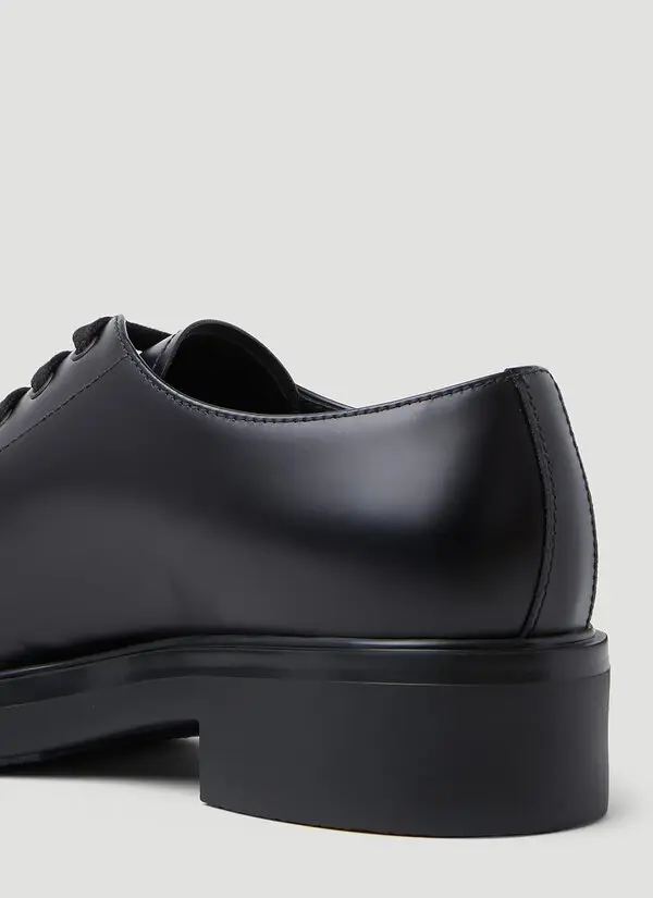 Prada Brushed Leather Derby Shoes