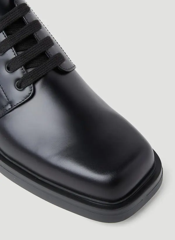 Prada Brushed Leather Derby Shoes