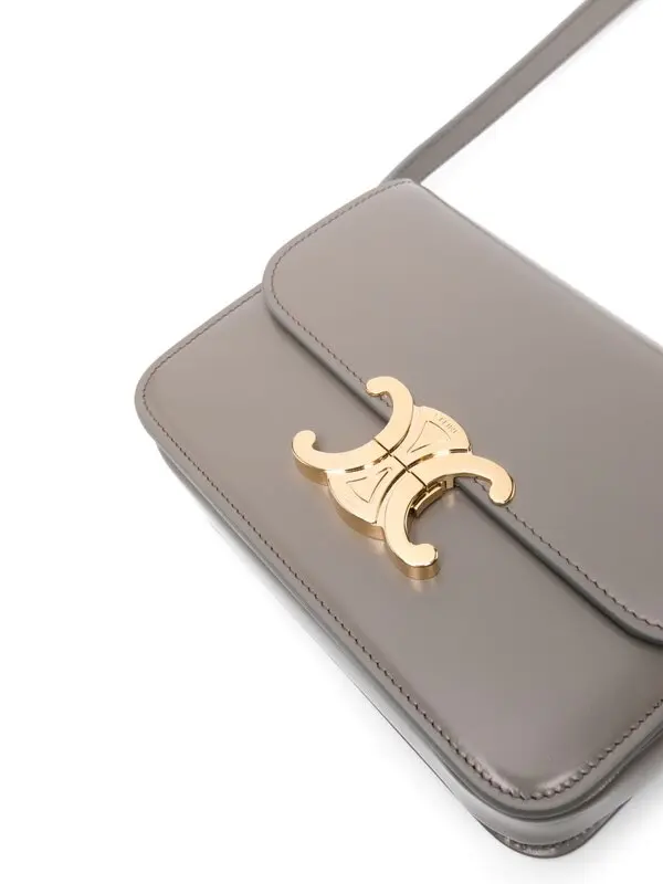 Celine Triomphe Teen Leather Shoulder Bag