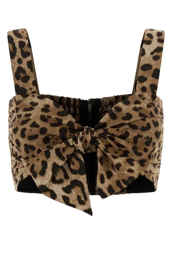 Dolce & Gabbana Printed Poplin Top