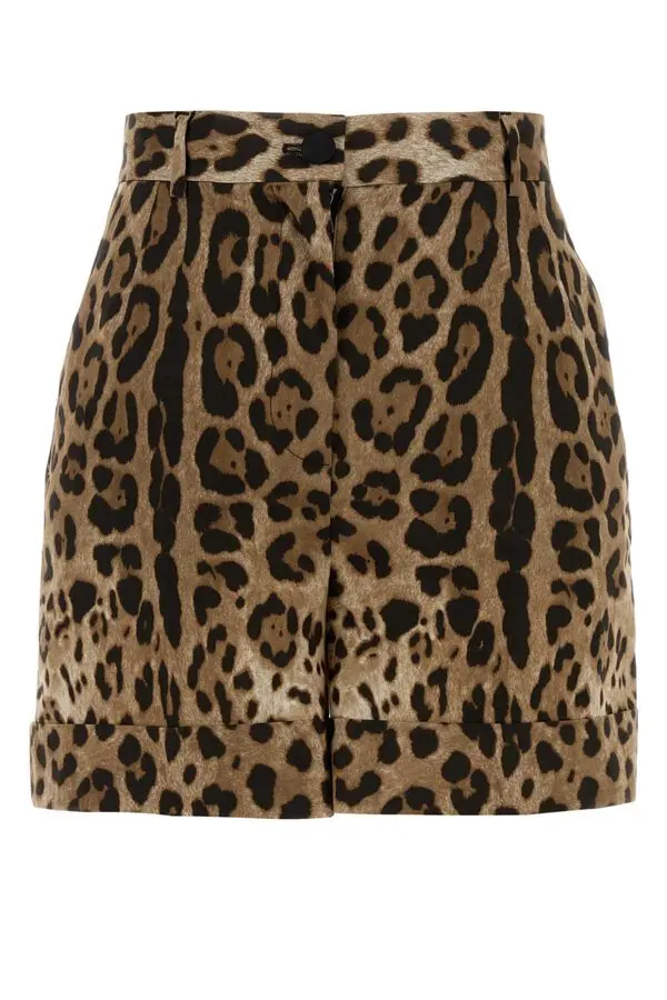 Dolce & Gabbana Printed Poplin Shorts