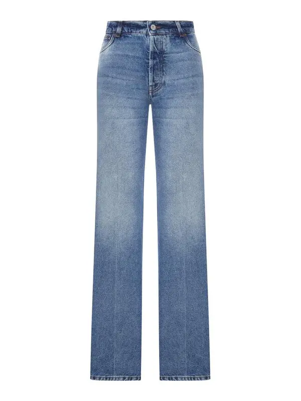 Miu Miu Straight Leg Denim Jeans - Multicolor