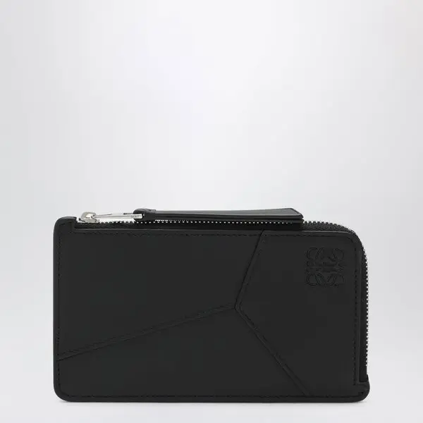 Loewe Leather Puzzle Coin Purse With Cardholder - Black