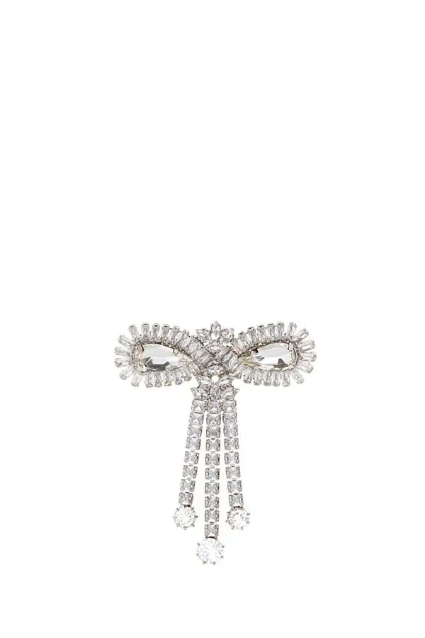 Alessandra Rich Embellished Metal Pin