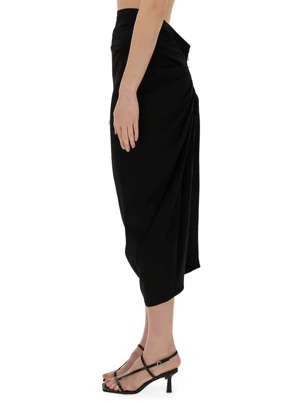 Dries Van Noten Skirt With Drape